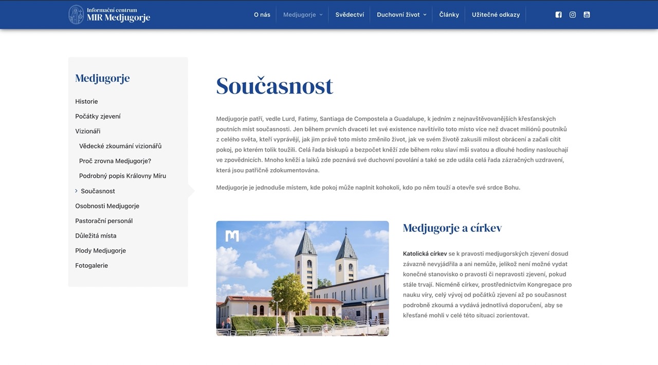 Současnost - Medjugorje